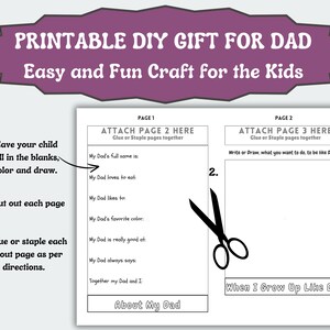 Happy Father’s Day Craft Gift, Best Dad Ever, Last Minute Gift Idea for ...