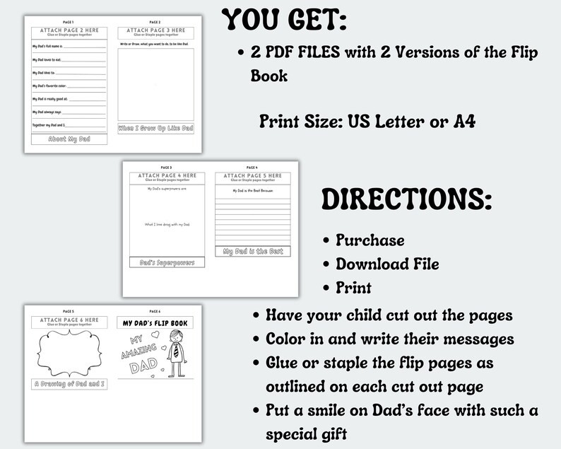 Happy Father’s Day Craft Gift, Best Dad Ever, Last Minute Gift Idea for ...