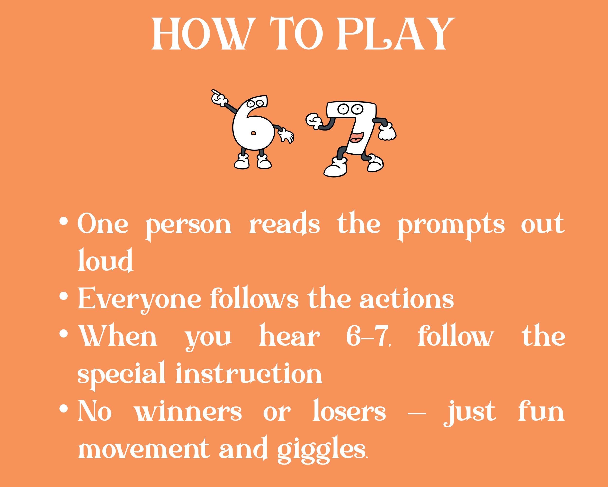 6-7 Freeze & Move Game for a Kids Activity, Printable Group Games ...