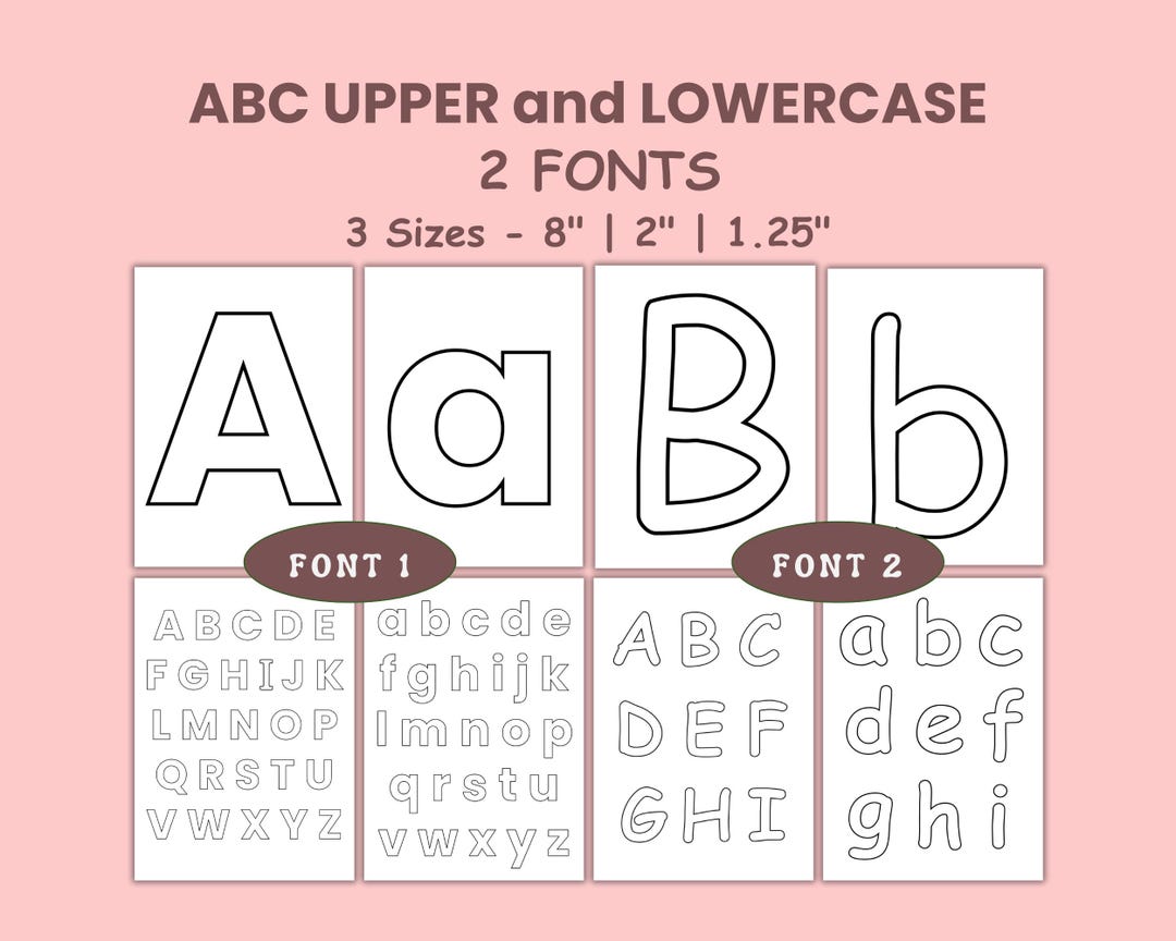 Block Letters, Large Alphabet Letters Printable, Bulletin Board Letters ...