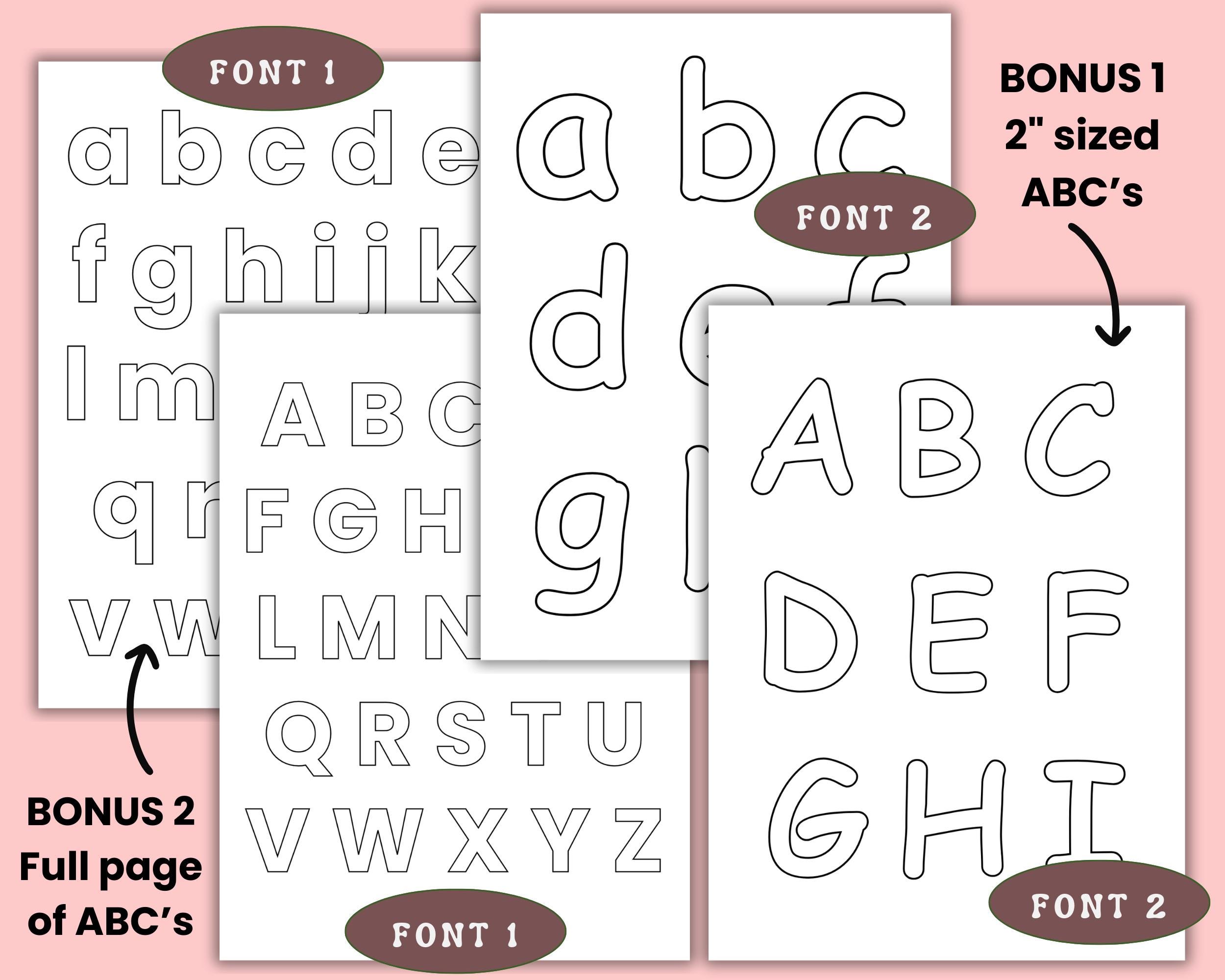 Block Letters, Large Alphabet Letters Printable, Bulletin Board Letters ...