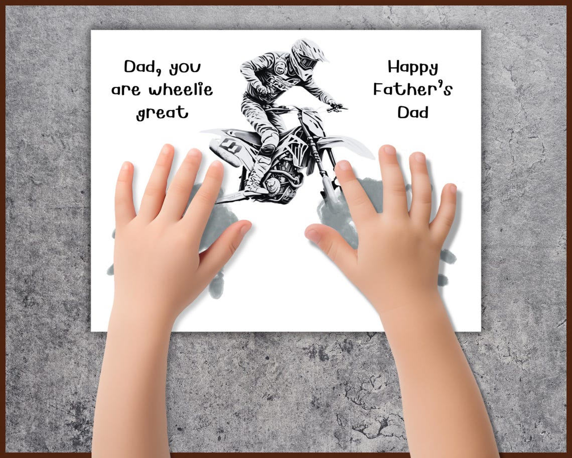 13 Handprint Art Bundle for Fathers Day Kids Craft Projects as a Dad ...