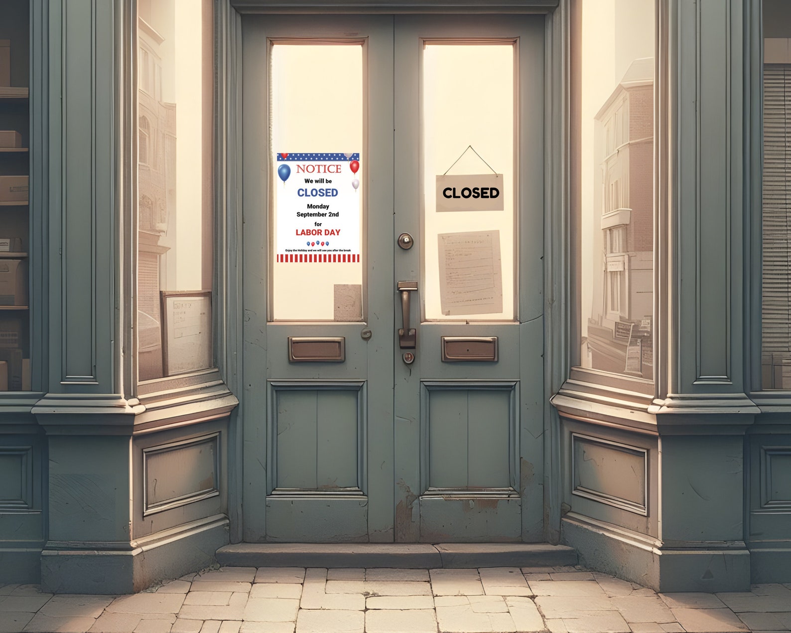 Labor Day Closed Sign for Door Printable Sign, Closed on Labor Day ...