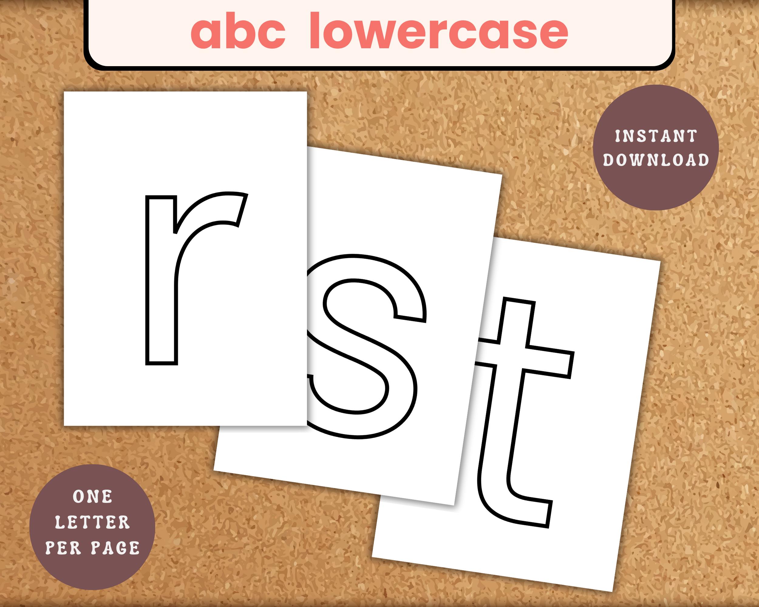 Large Alphabet Block Letters Printable, Bulletin Board Letters ...