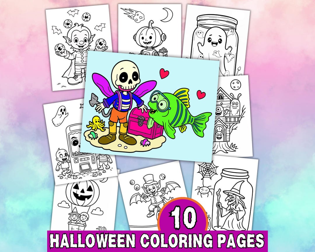 Halloween Coloring Pages for Kids as Fun Printable Activity Sheets ...