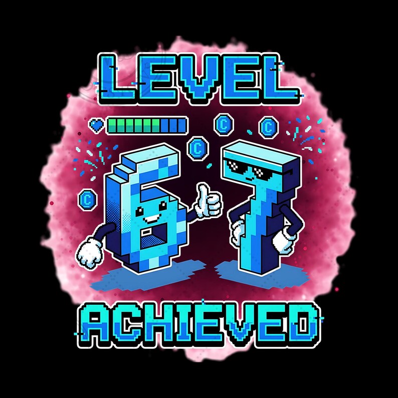 Six Seven Steal a Brainrot PNG for Apparel Sublimation, 67 PNG, 67 Meme ...