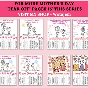 Happy Mother's Day Tear-off Flyer for Mom With 10 Coupons - Step Mom ...