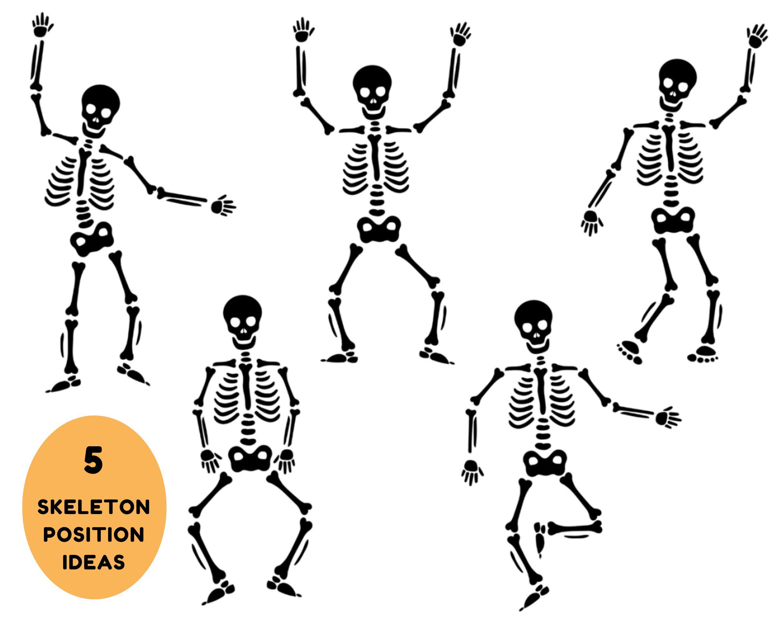 Build a Skeleton Printable Game, Hangman Game With a Skelton, 36 ...