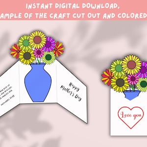 Mothers Day Bible Craft for Kids, Printable Mothers Day Coloring Card ...