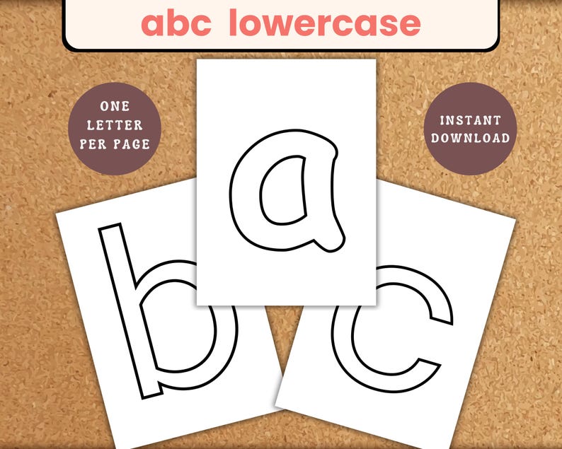 Large Alphabet Block Letters Printable, Bulletin Board Letters ...