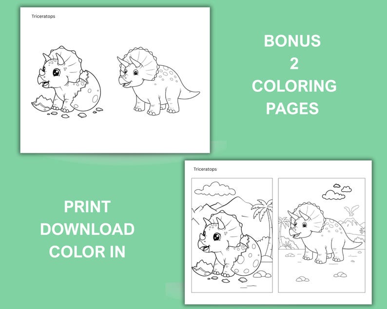 Dinosaur 3D Paper Craft Template, Agamograph Art for Kids Activity ...