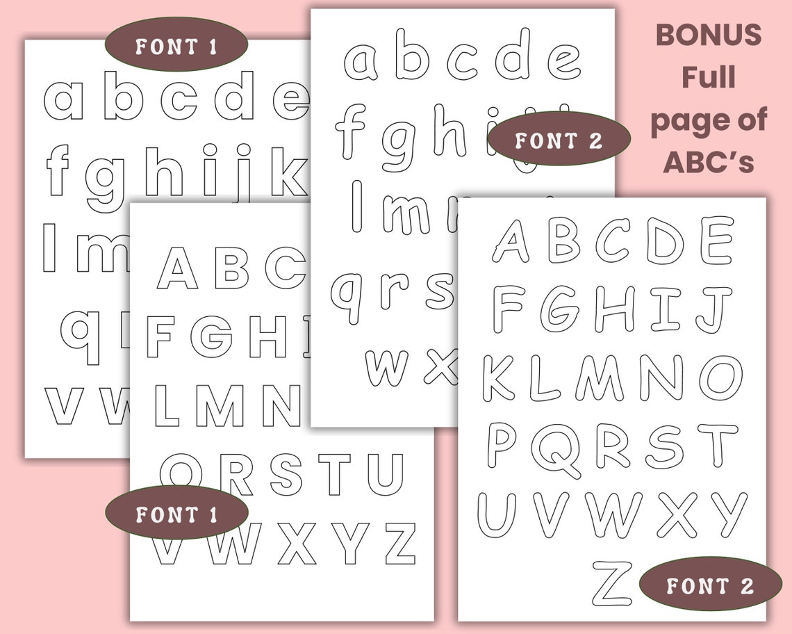 Block Letters, Large Alphabet Letters Printable, Bulletin Board Letters ...