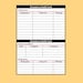 Editable Medical Information Card, Wallet Card With Medication Log and ...