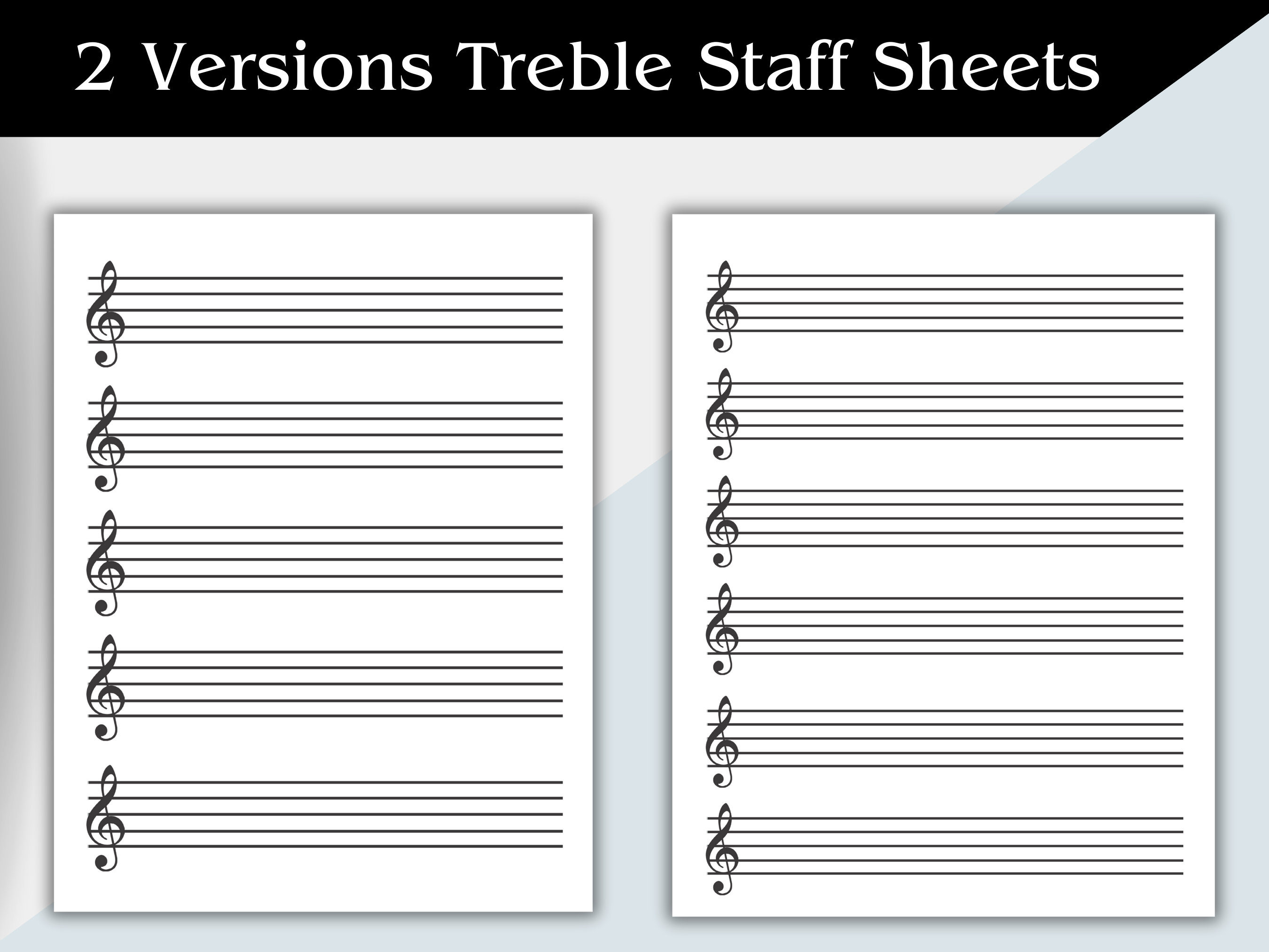 Printable Blank Sheet Music for Kids, Piano Sheet Music, Add to Song ...