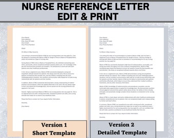 Letter of Recommendation Template for Childcare, Professional Character ...