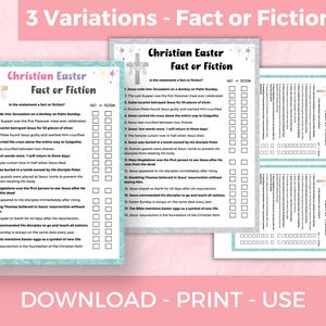 5 Bible Games BUNDLE, Christian Easter Games, Printable Christian Games ...