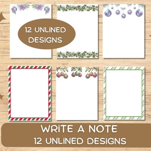 Christmas Stationery, Christmas Letter Paper, Printable Christmas ...