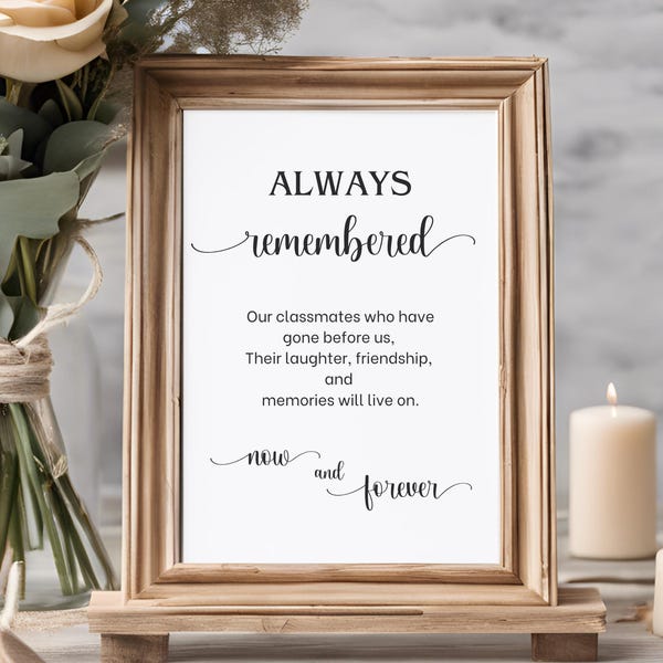 Reunion Memorial Table - Etsy