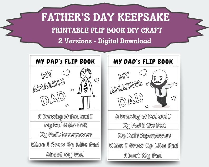 Happy Father’s Day Craft Gift, Best Dad Ever, Last Minute Gift Idea for ...