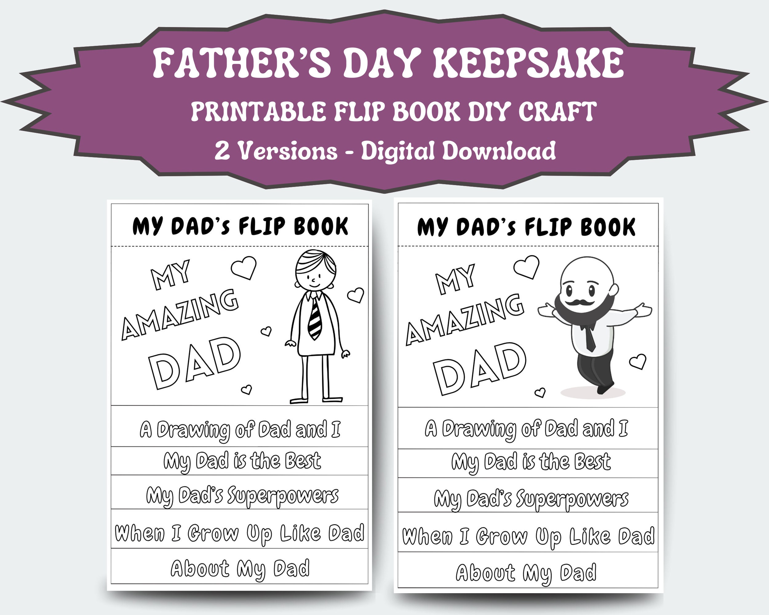 Happy Father’s Day Craft Gift, Best Dad Ever, Last Minute Gift Idea for ...