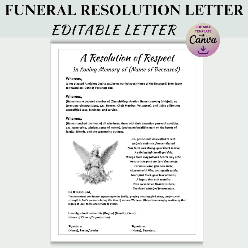 Funeral Resolutions for Black Churches - Etsy