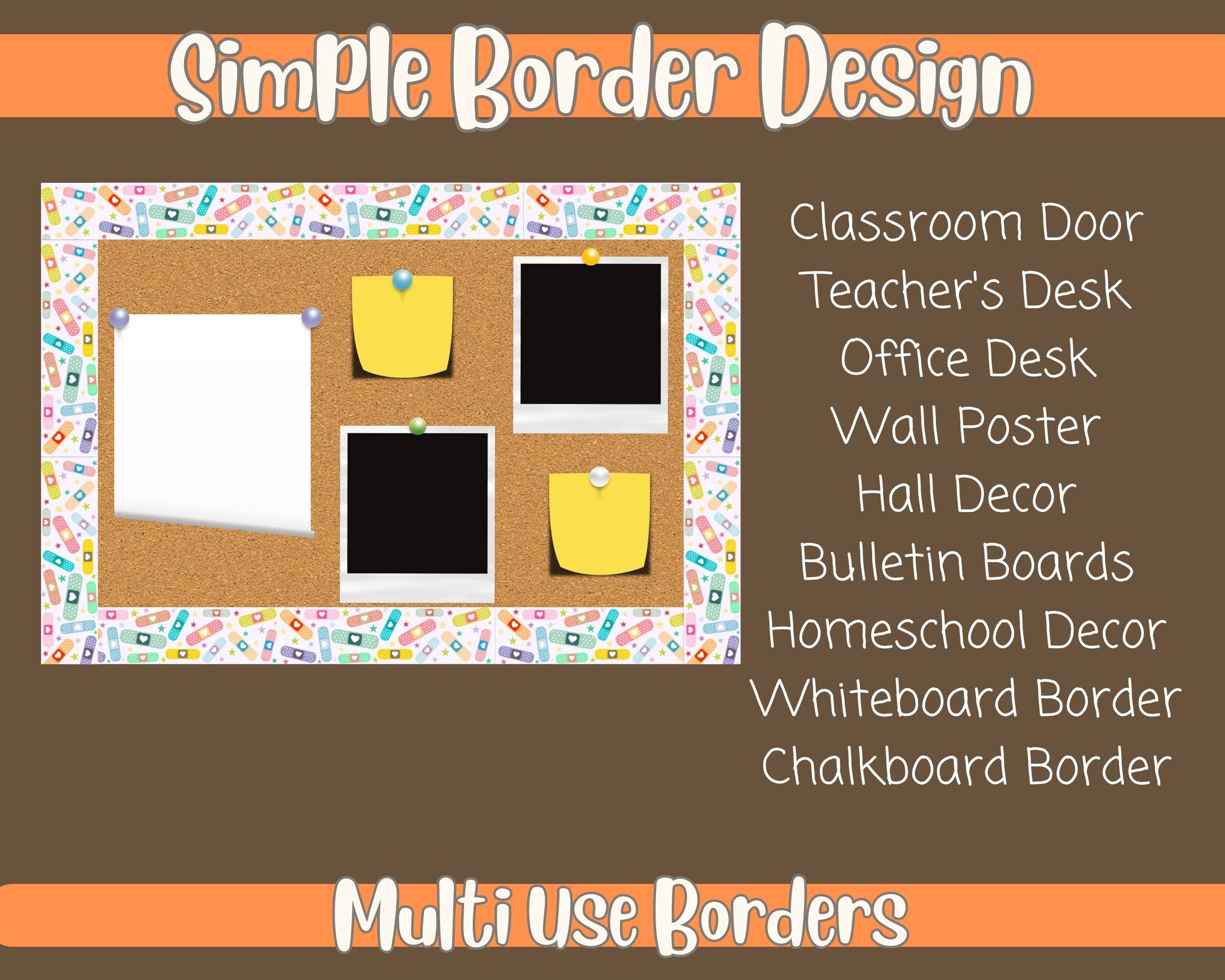 Printable Bulletin Board Borders for School Nurse, Doctor or Nurse ...