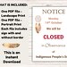 Indigenous People's Day Closed Sign for Door a Printable Sign, Closed ...