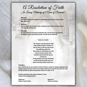 Funeral Resolutions for Black Churches - Etsy