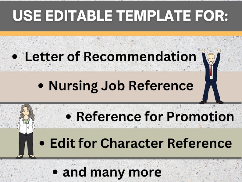 Nurse Letter of Recommendation Template for RN, LPN or School Nurse ...