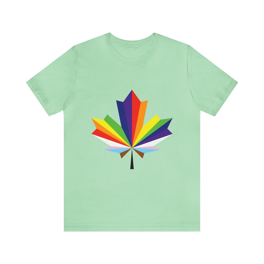 Pride Leaf Tee - Etsy