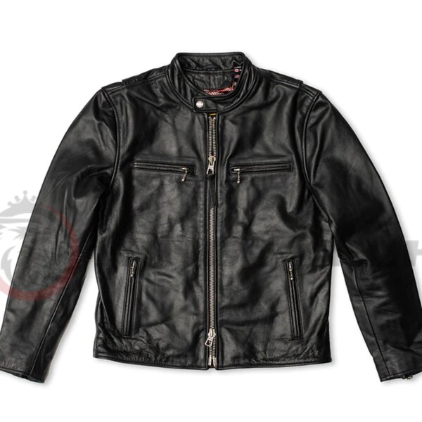 Buffalo Leather Motorcycle Jacket - Etsy