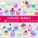 30 Cupcake SVG Bundle - Clipart, Layered Cut Files - Etsy