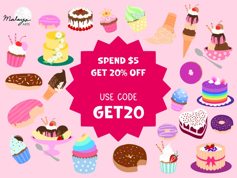 70 Ice Cream SVG Bundle - Clipart, Layered Cut Files - Etsy