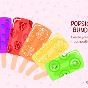 135 Popsicles SVG Bundle - Clipart, Layered Cut Files - Etsy