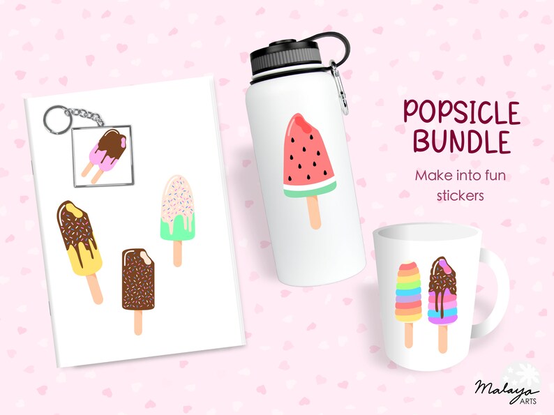 135 Popsicles SVG Bundle - Clipart, Layered Cut Files - Etsy