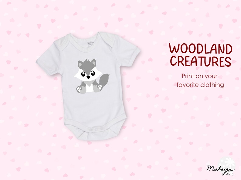 15 Woodland Creatures SVG Bundle - Clipart, Layered Cut Files - Etsy