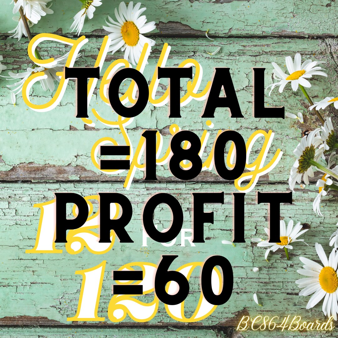 Bingo Board Hello Spring Bingo High Roller 12 120 - Etsy