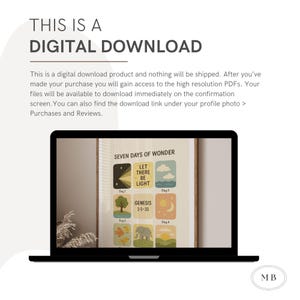 Genesis 1 Bible Story Wall Art. Creation Nursery Printable Poster ...