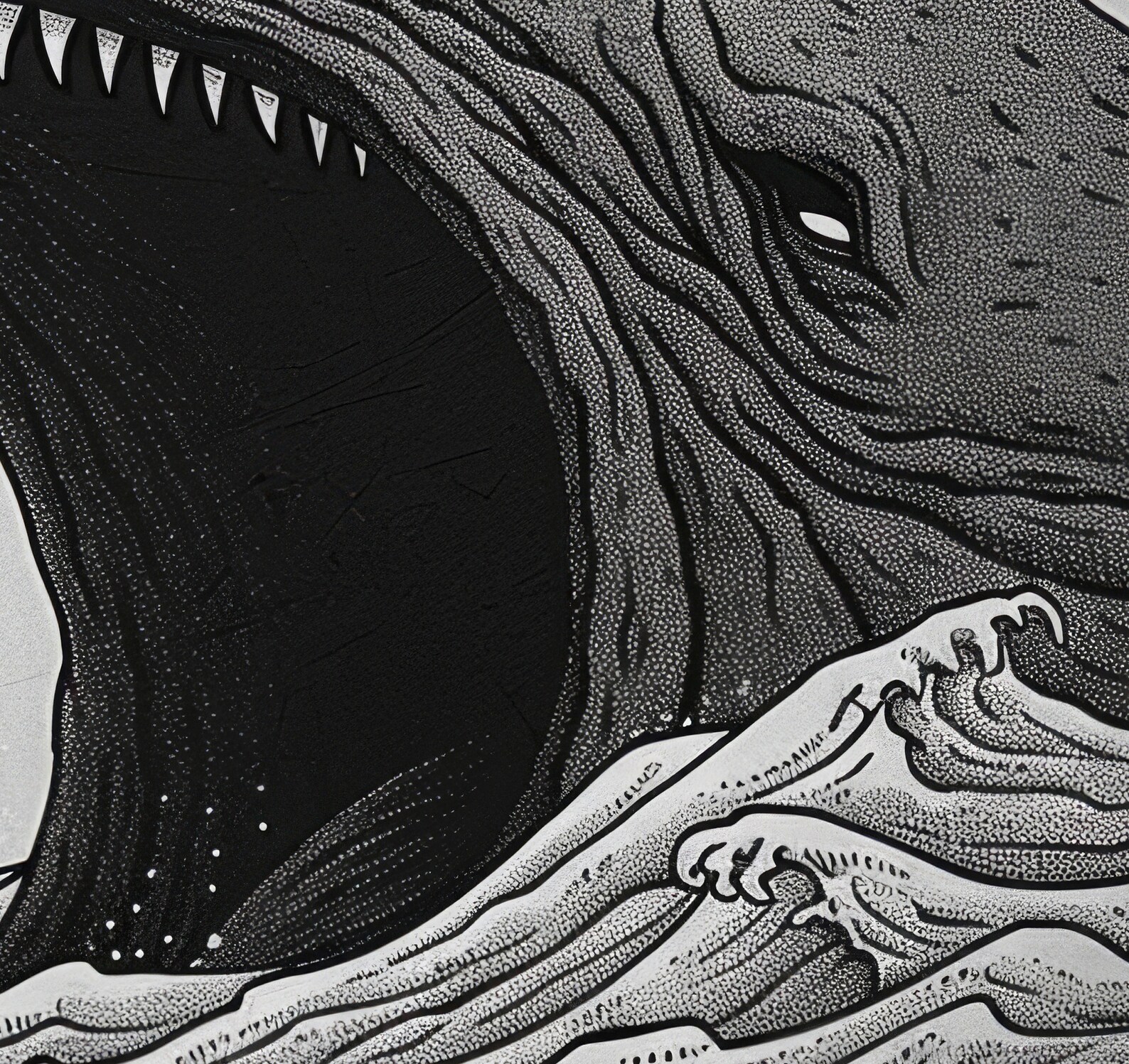 Jonah and the Whale Printable Bible Wall Art Sketch Illustration, Old ...