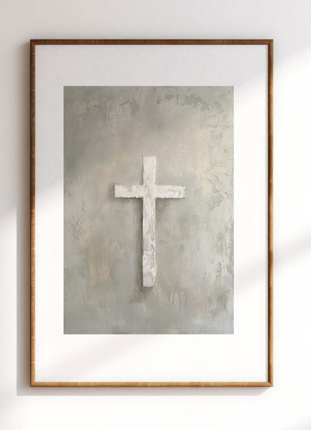 Holy Cross Artwork, Modern Christian Wall Art PRINTABLE, Minimalist ...