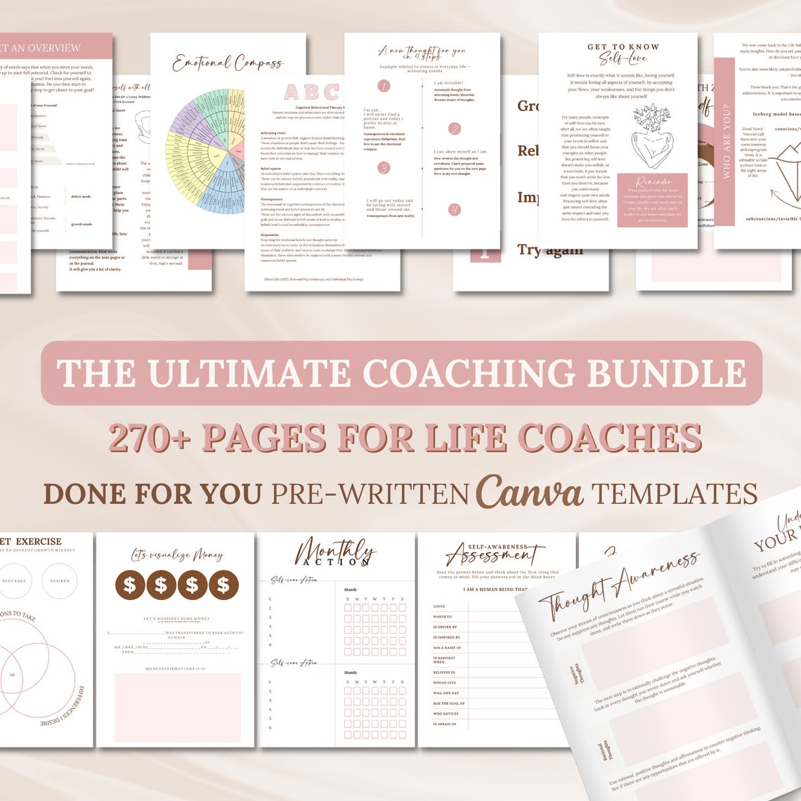 Coaching Worksheet Canva Templates Lead Magnet Coaching Templates Coach ...