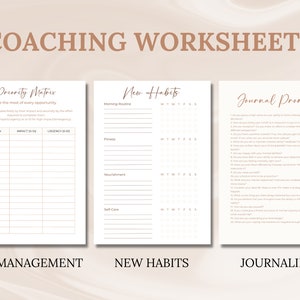 Life Coaching Worksheet Templates Client Session Note Life Coaching ...