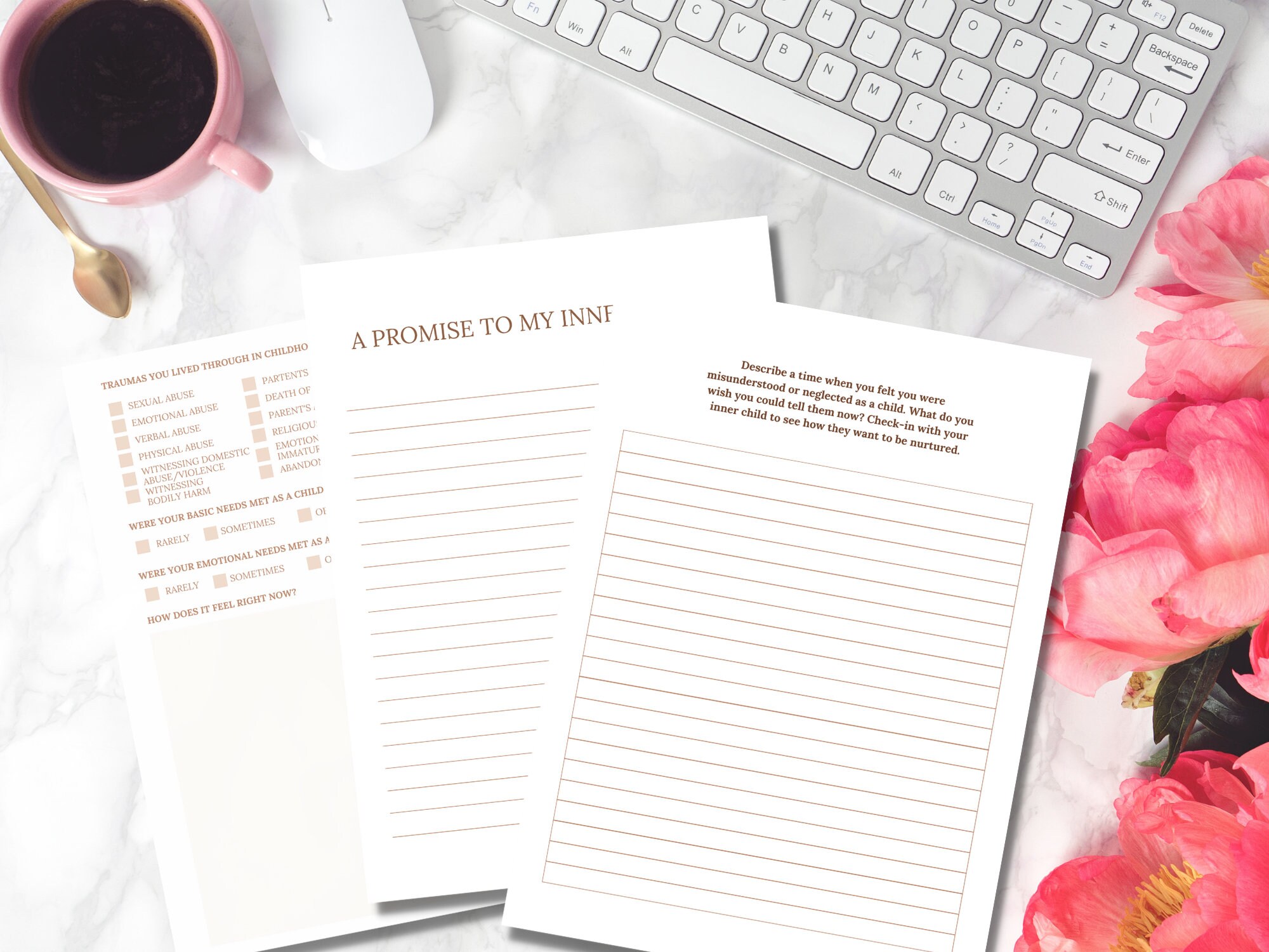 Inner Child Journal Healing Worksheets Inner Child Prompts Shadow Work ...