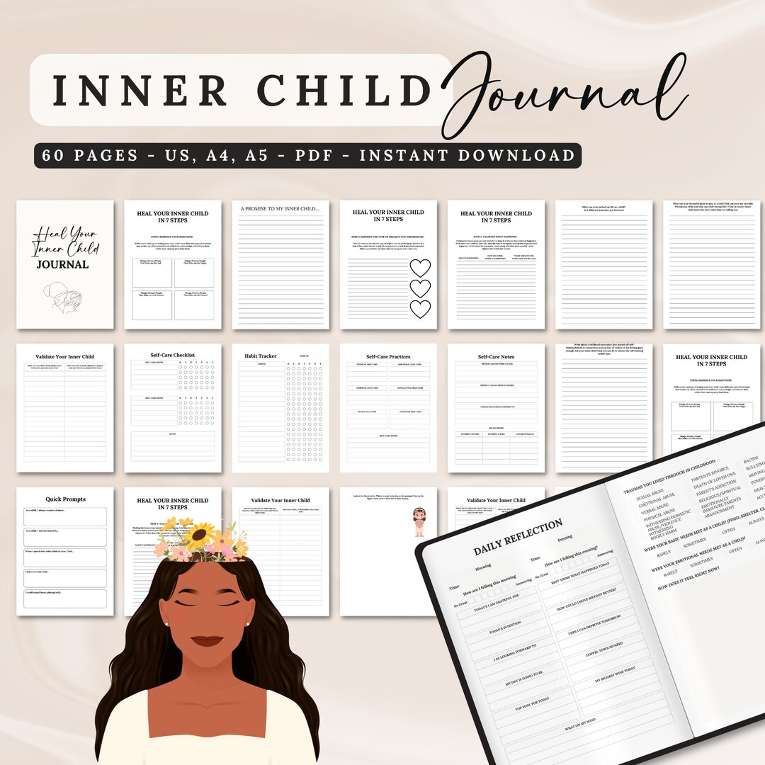 Inner Child Worksheets Printable Inner Child Journal Shadow Work ...