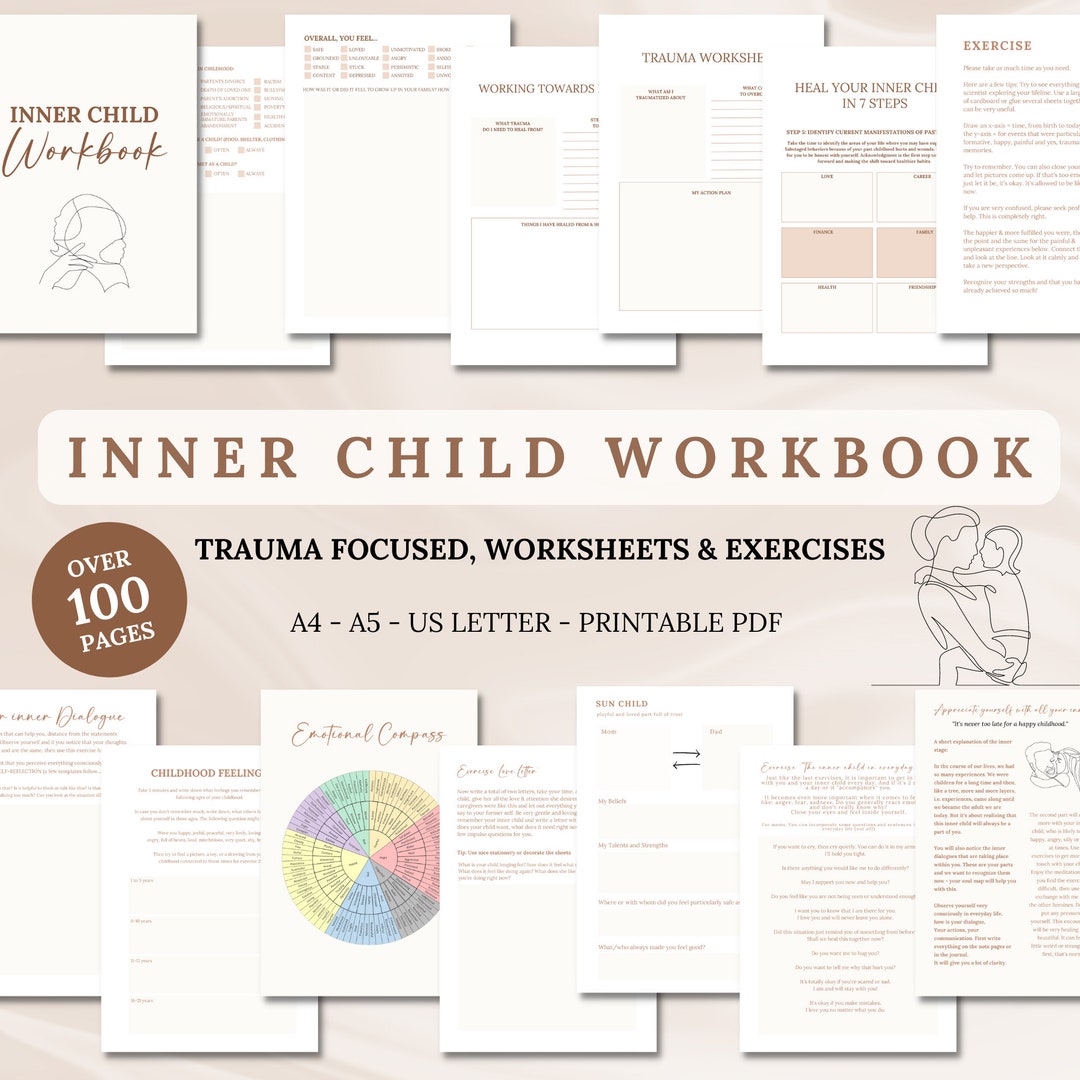 Inner Child Healing Worksheets Printable Inner Child Workbook Inner ...