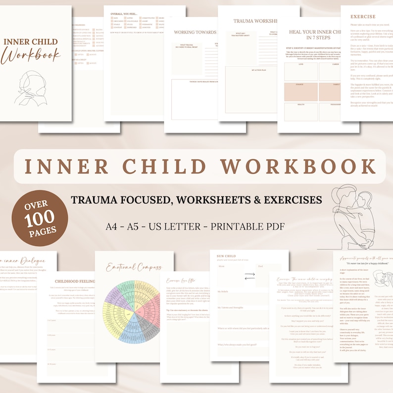Inner Child Healing Worksheets Printable Inner Child Workbook Inner ...