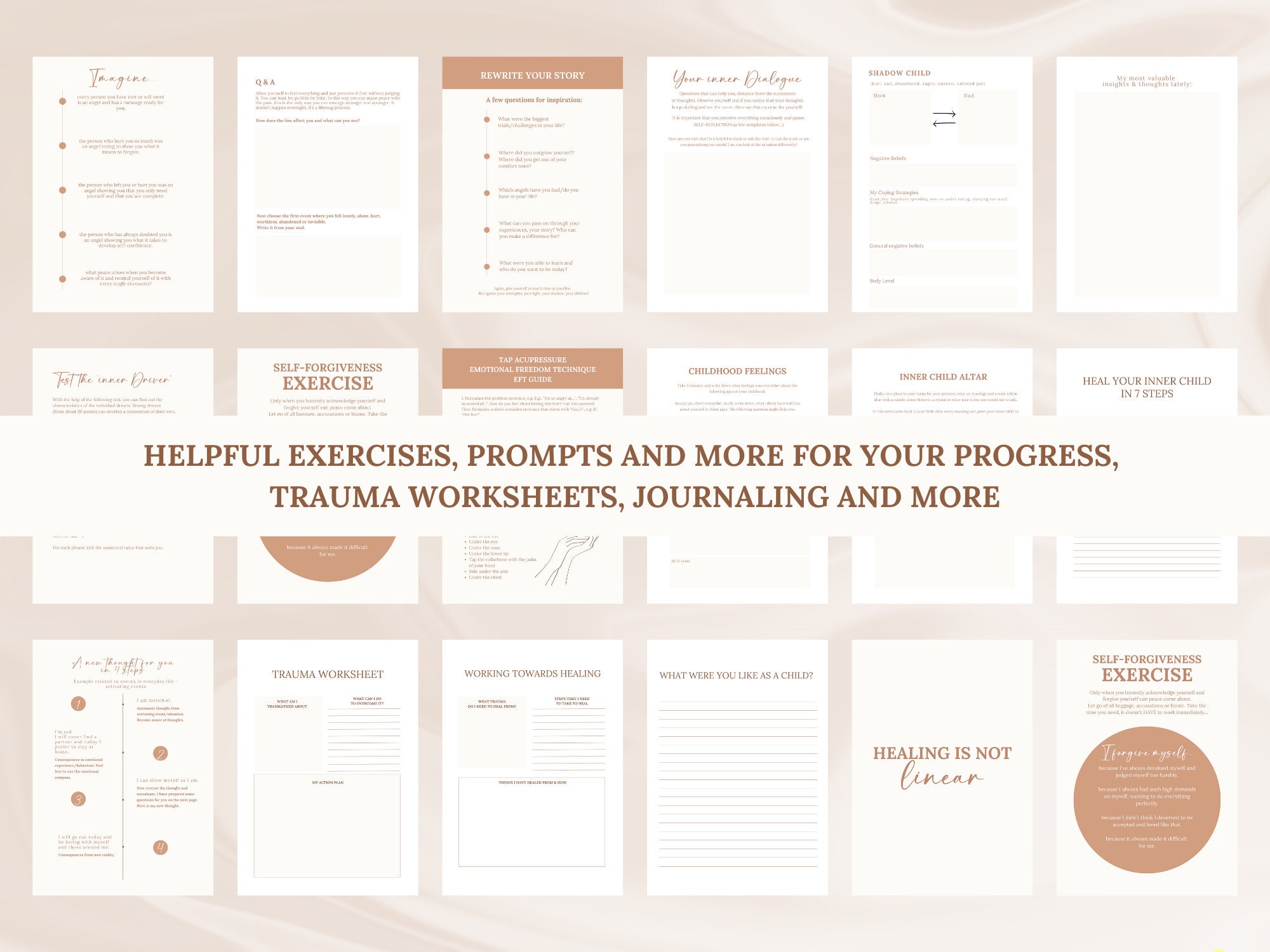 Inner Child Healing Worksheets Printable Inner Child Workbook - Etsy