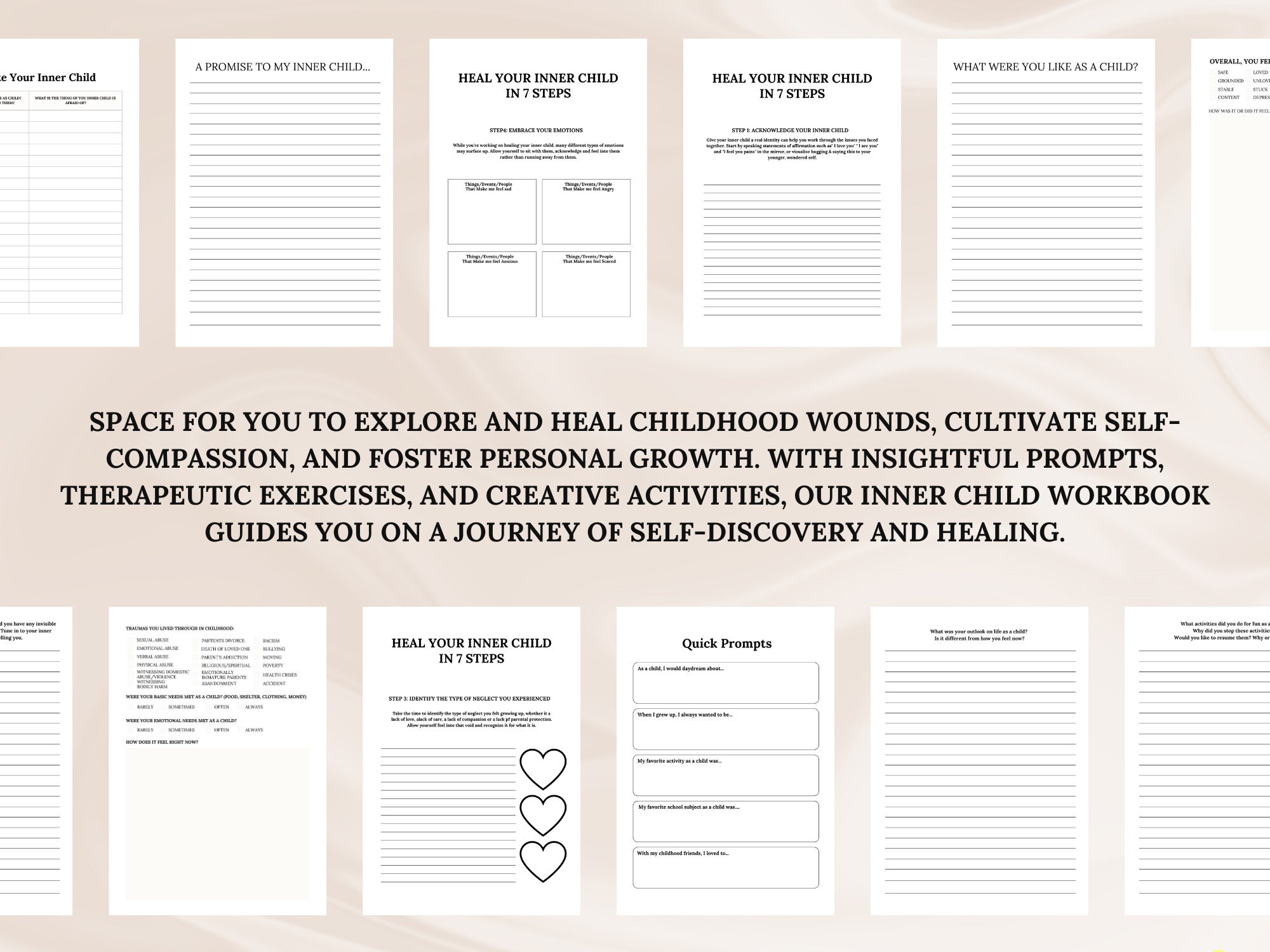 Inner Child Worksheets Printable Inner Child Journal Shadow Work ...