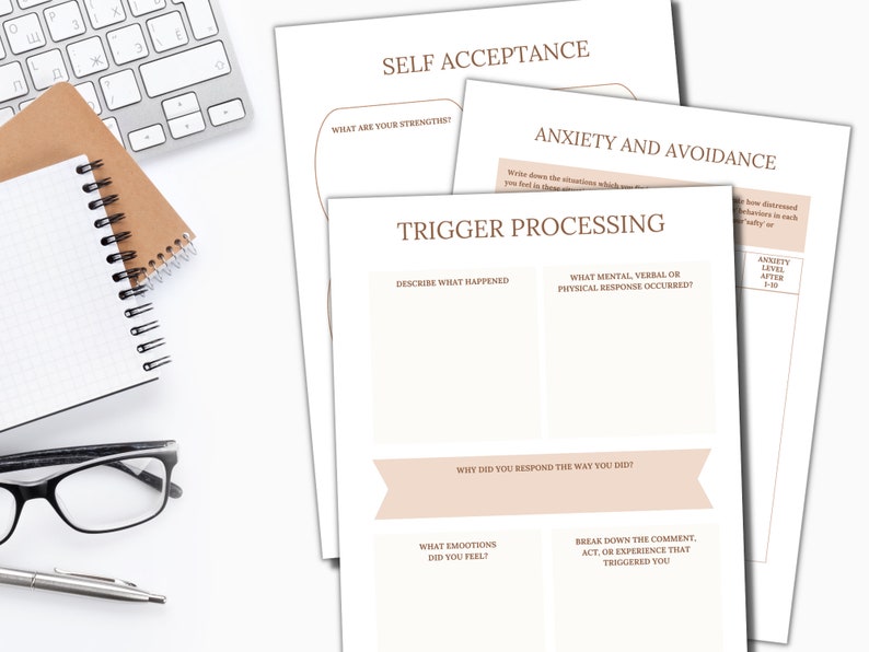 Adults Trauma Workbook Printable PTSD Trauma Processing Journal ...