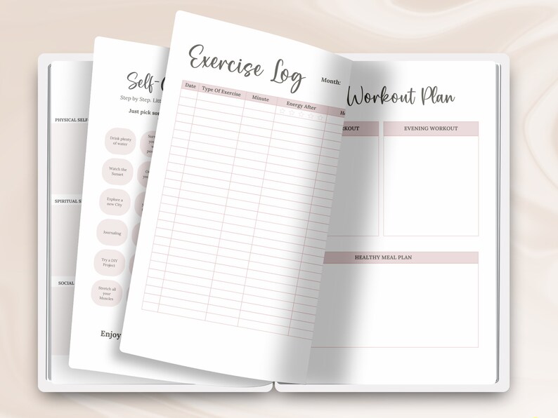 Self-care Journal Printable: Wellness Planner, Self-love (PDF) - Etsy